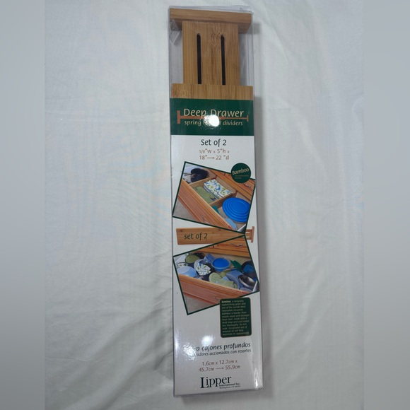 Storage & Organization | Deep Drawer Spring Loaded Bamboo Dividers ...